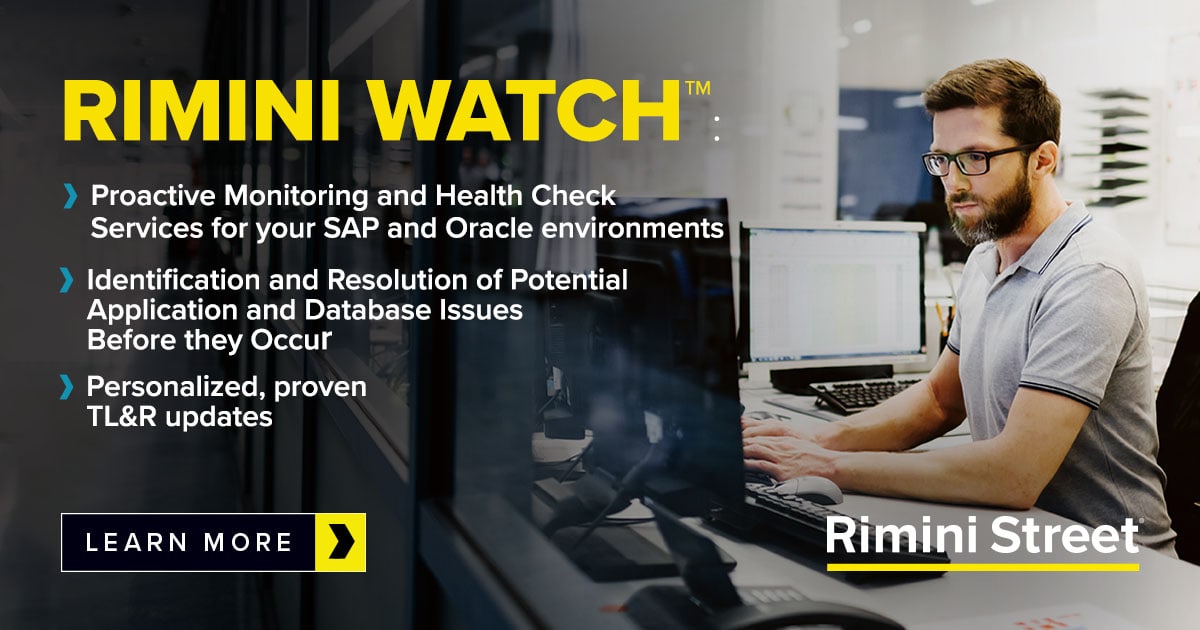 Proactive Application Monitoring Services | Rimini Watch™