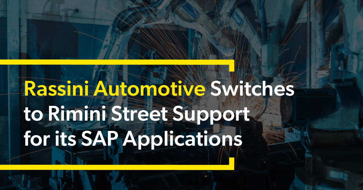 Rassini Automotive Switches to Rimini Street Support for its SAP ...