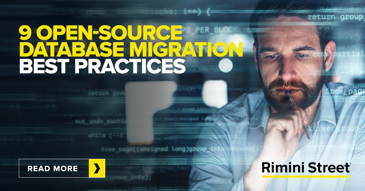Database migration best practices | Rimini Street