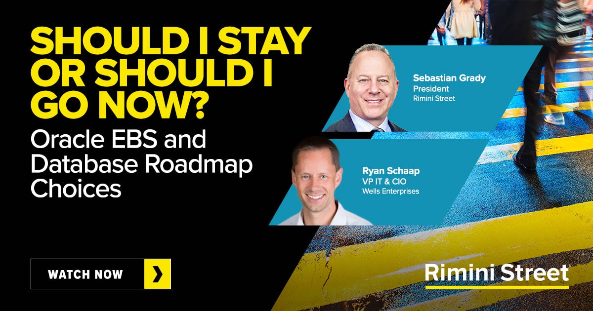 Optimize Your EBS and Oracle Database Roadmap | Rimini Street
