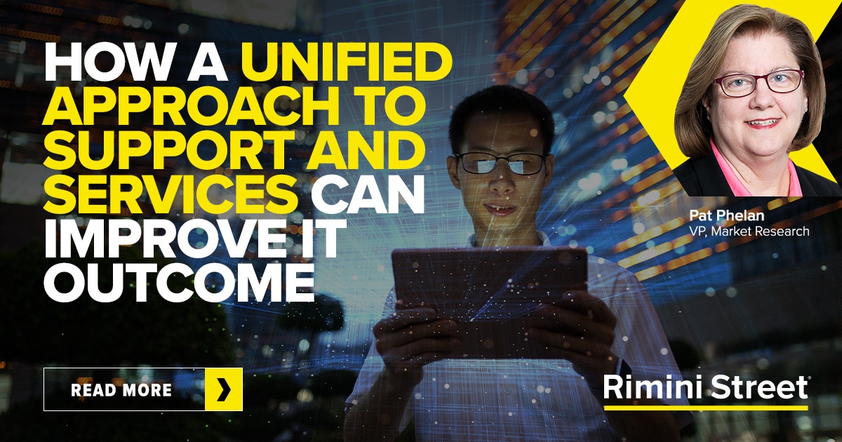 Unified Support and Services Improve IT Outcomes | Rimini Street