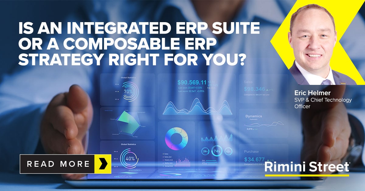 Integrated ERP Suite versus Composable ERP | Rimini Street