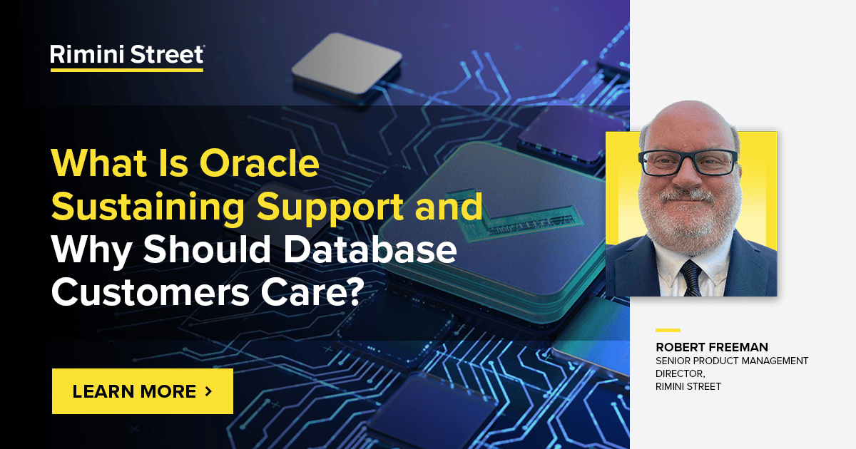 What is Oracle Sustaining Support?