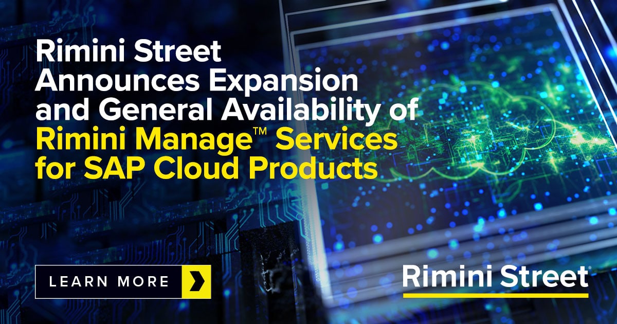 Rimini Street Announces Expansion and General Availability of Rimini ...