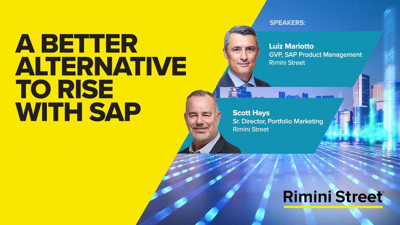 A Better Alternative to RISE with SAP | Rimini Street