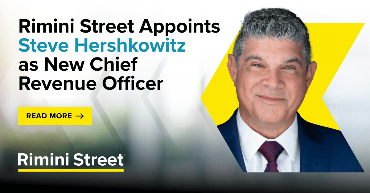 Rimini Street Appoints Proven Senior Executive as New Chief Revenue ...