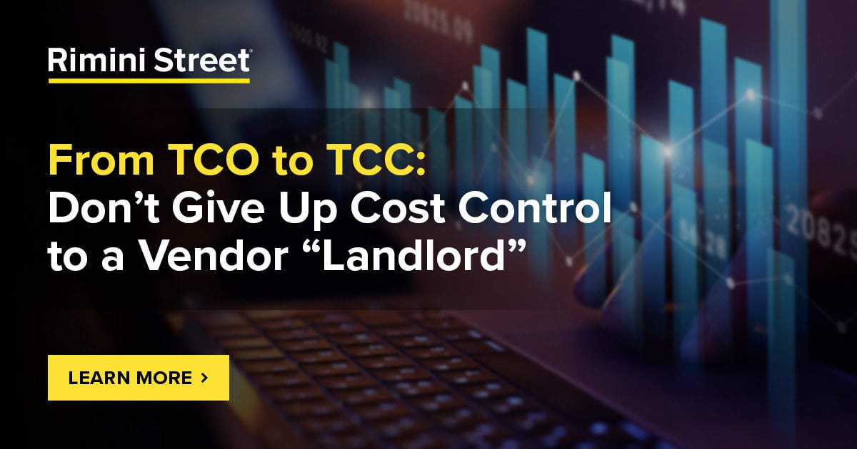From Software TCO to TCC: Don't Give Up Cost Control to Vendor