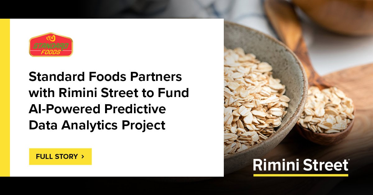Success Story: Rimini Support™ Helps Standard Foods Innovate