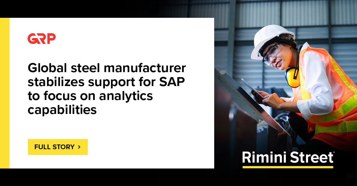 Success Story: Rimini Support for SAP™ enables GRP's AI Projects