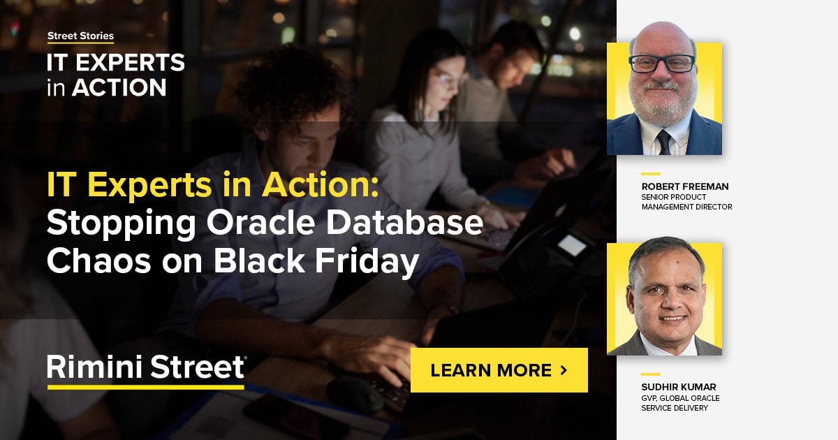 IT Experts in Action: Preventing a Black Friday DB Disaster