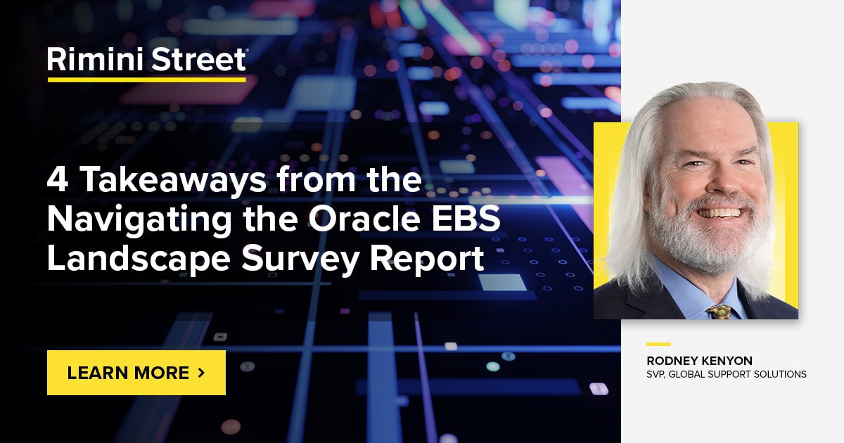 4 Takeaways from Our Oracle EBS Landscape Survey Report