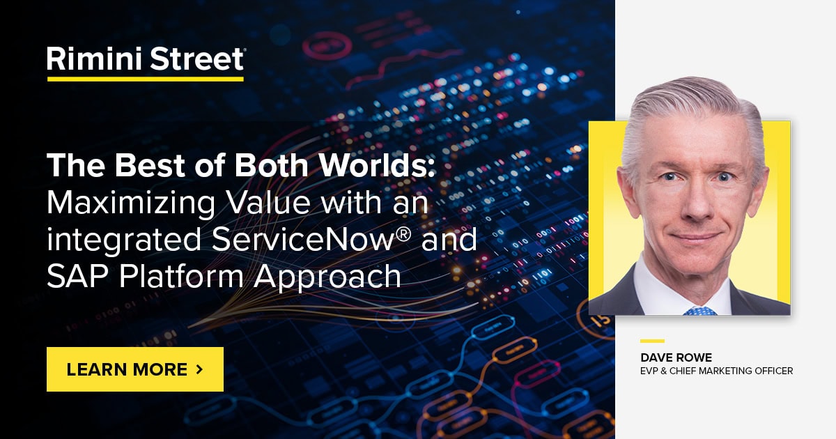 Maximizing ERP Value with ServiceNow & SAP Integration