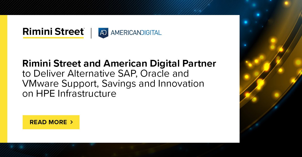 Rimini Street & American Digital Form New Strategic Partnership
