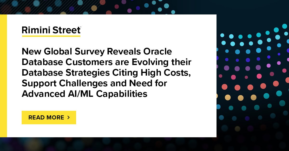 New Survey Reveals Oracle Database Customers are Evolving their Strategies