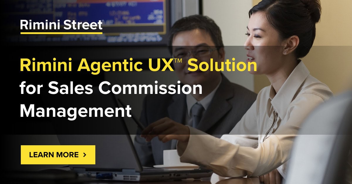 Rimini Agentic UX™ Solution for Sales Commission Management